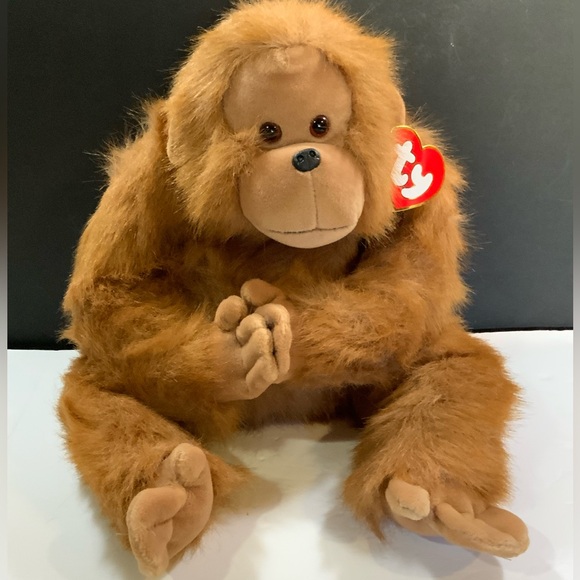 Ty | Accents | Ty Large Monkey Plush 994 Mango Stuffed Animal Brown 21 ...